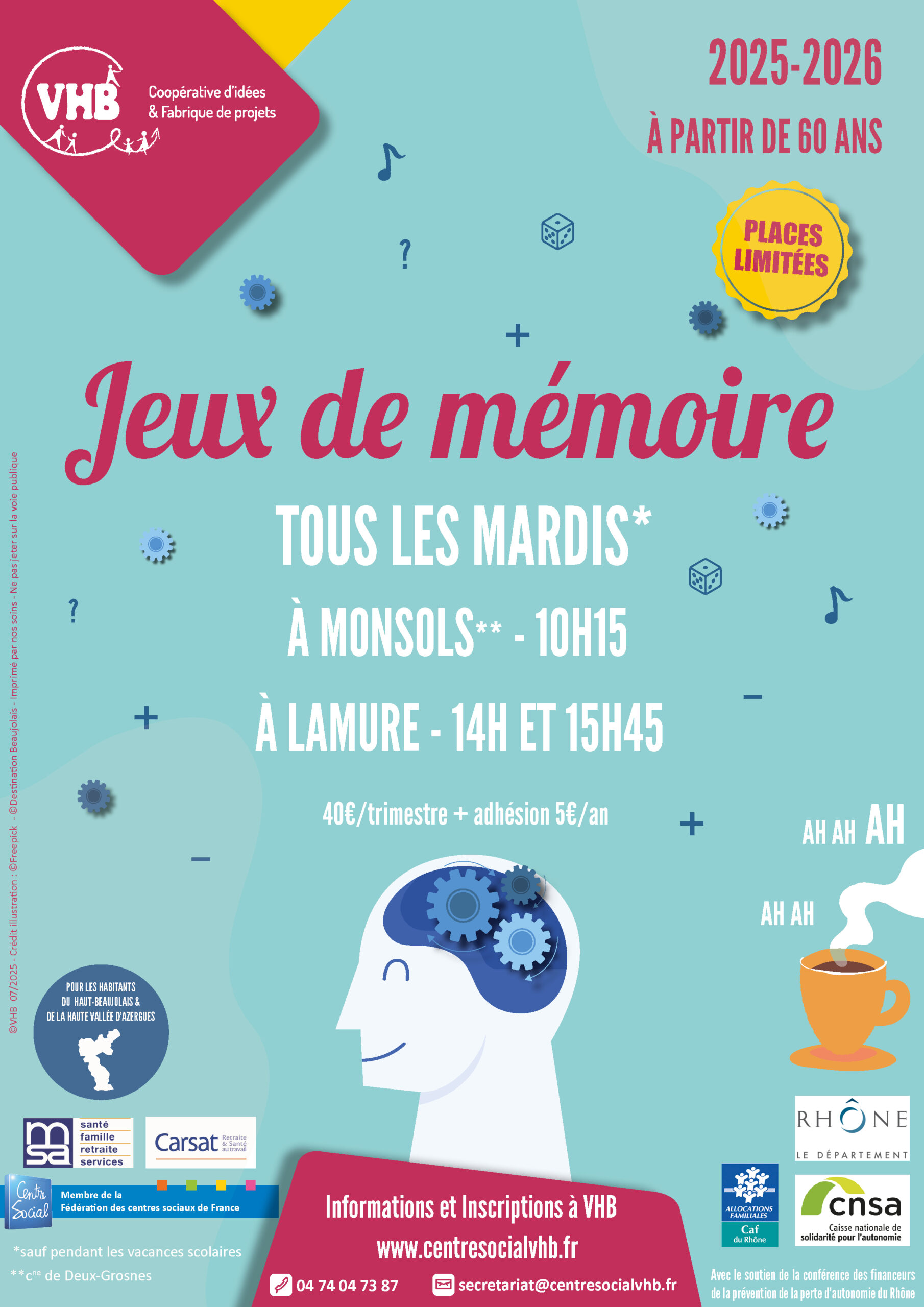 Jeux de mémoire à Monsols et Lamure - Reprise à partir du 9 septembre ...